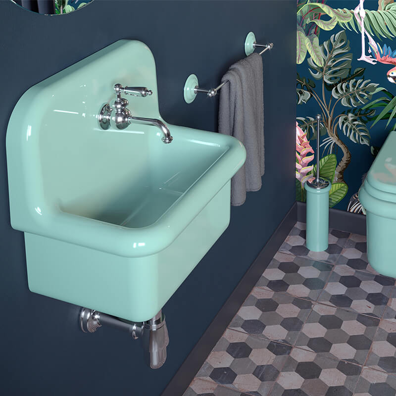 Lavabo Rétro en Céramique - 45 cm - True Colors Lite - Tiffany (Tiffany ...