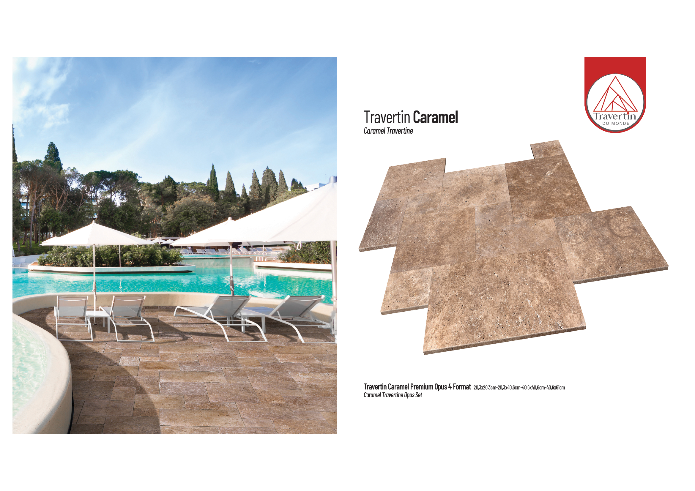 Travertin Rustique Mix -40,6x61x1,2 cm -TRAVERTIN DU MONDE | Leroy Merlin