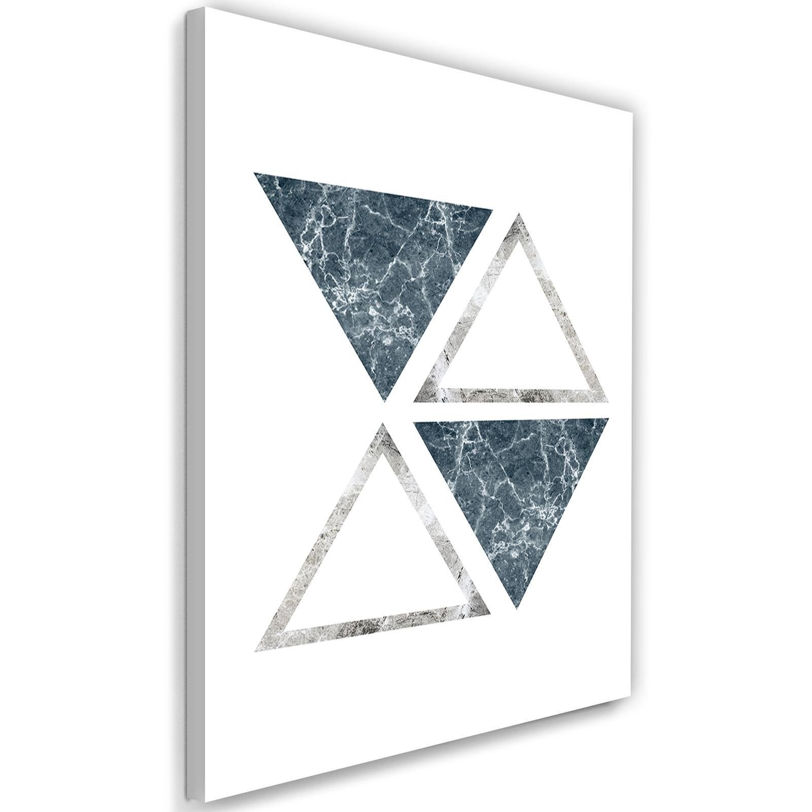 Tableau triangles de marbre abstraits - 60 x 90 cm | Leroy Merlin