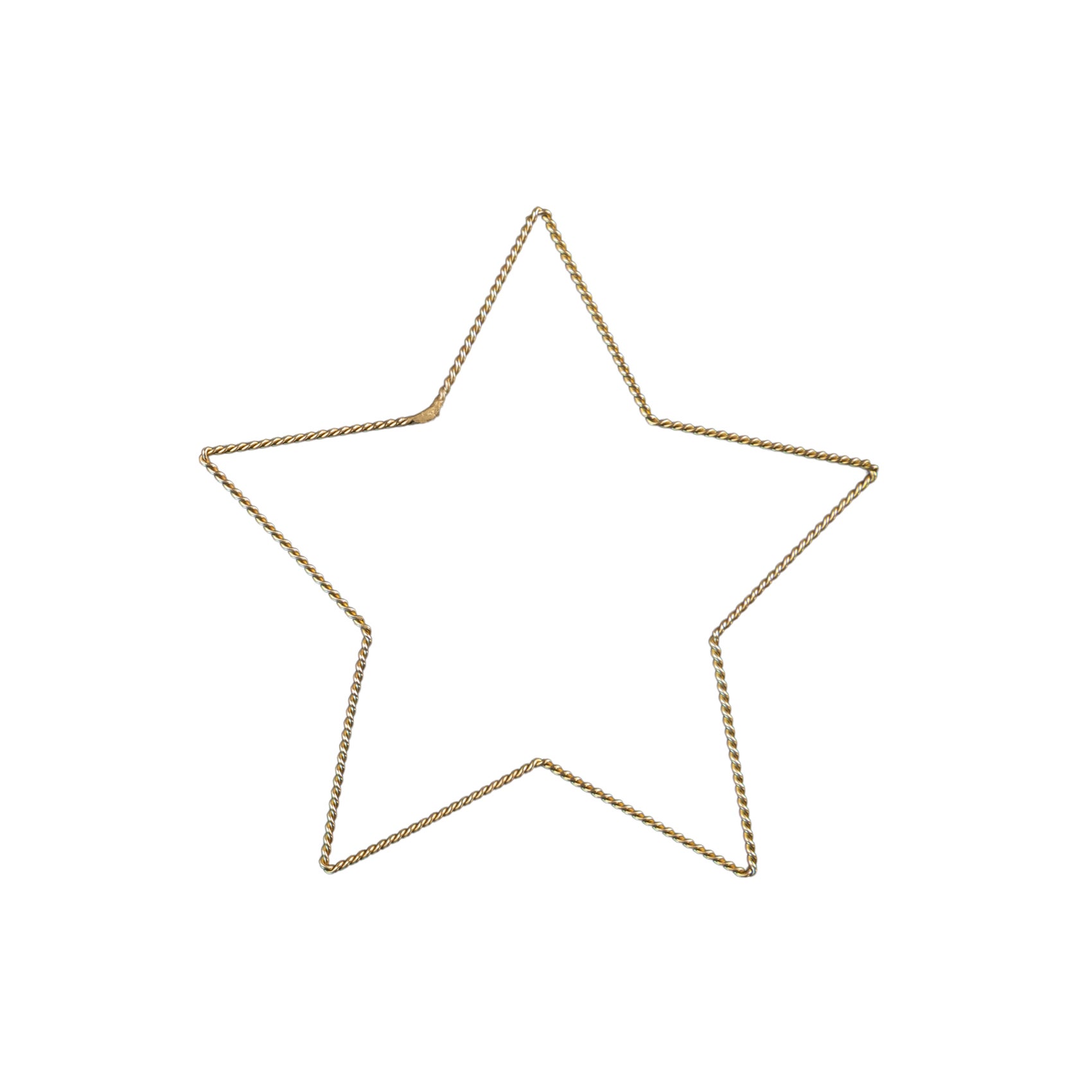 Decoración mural en forma de estrella de alambre de latón trenzado ...