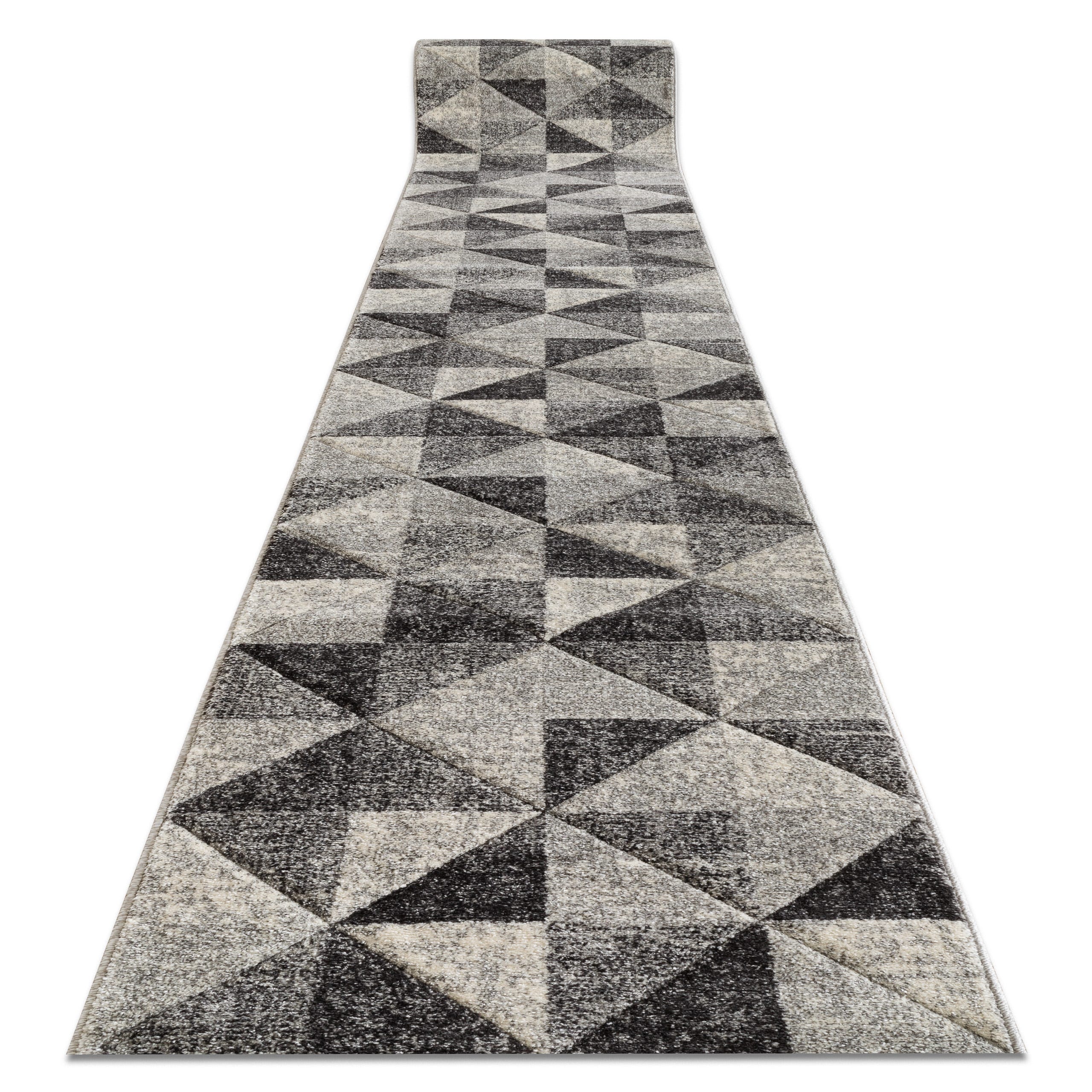 Tapis de couloir FEEL 5672/16811 TRIANGLES gris / anthracite / crème 80 ... Tapis de couloir FEEL 5672/16811 TRIANGLES gris / anthracite / crème 80 ...