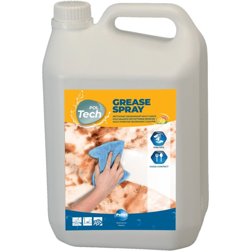 PolTech Grease Spray - Limpiador desengrasante - Pollet - 5 L | Leroy ...