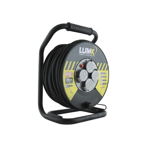 Enrollacable Pro con 4 tomas LumX L. 25 m Repamine | Leroy Merlin