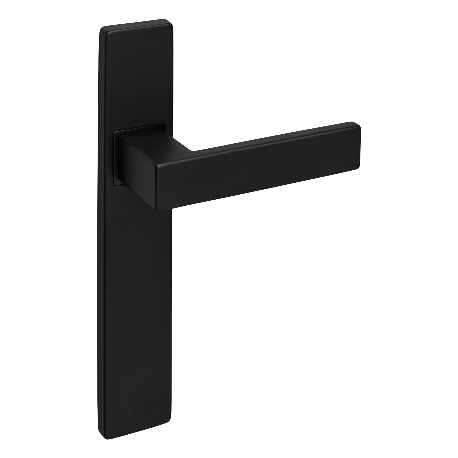 Wovar Poignée de porte Lavuzo Imperio noire plaque rectangulaire - Par ...