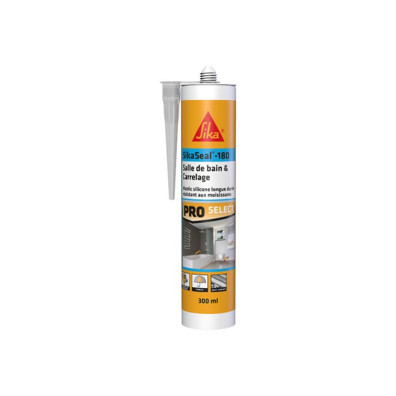 Mastic silicone SIKA Sikaseal-180 Salle de bain & carrelage ...