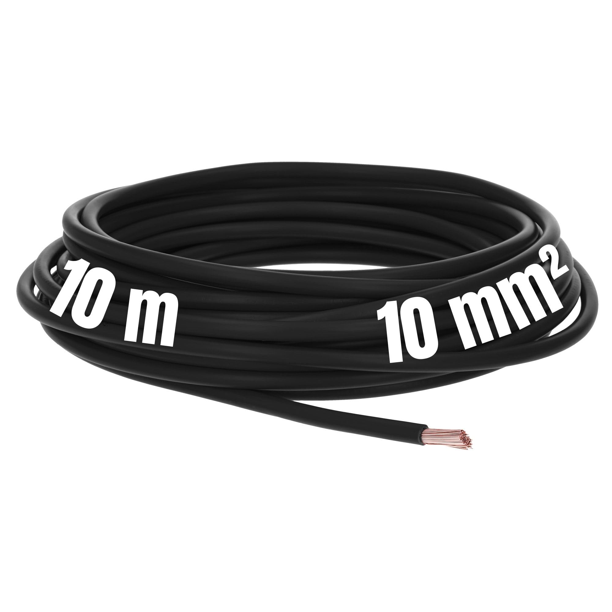 Lapp 4520015 H07V-K 10 mm? Cable de cablage flexible en PVC 10 mm? Noir ...
