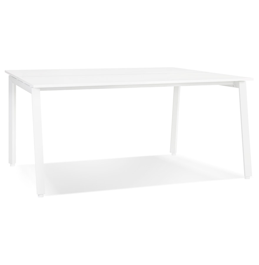 Table de réunion / bureau bench 'AMADEUS SQUARE' blanc - 160x160 cm ...