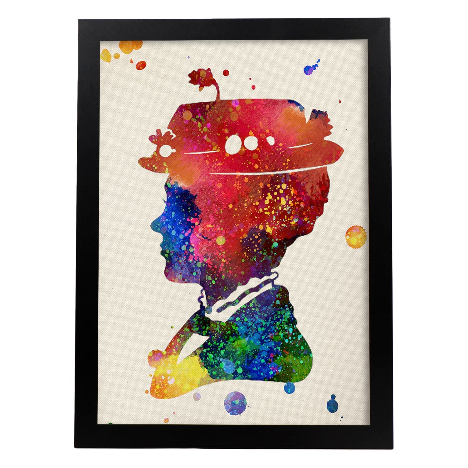 Lámina De La Famosa Pelicula Mary Poppins (perfil) En Poster Estilo ...