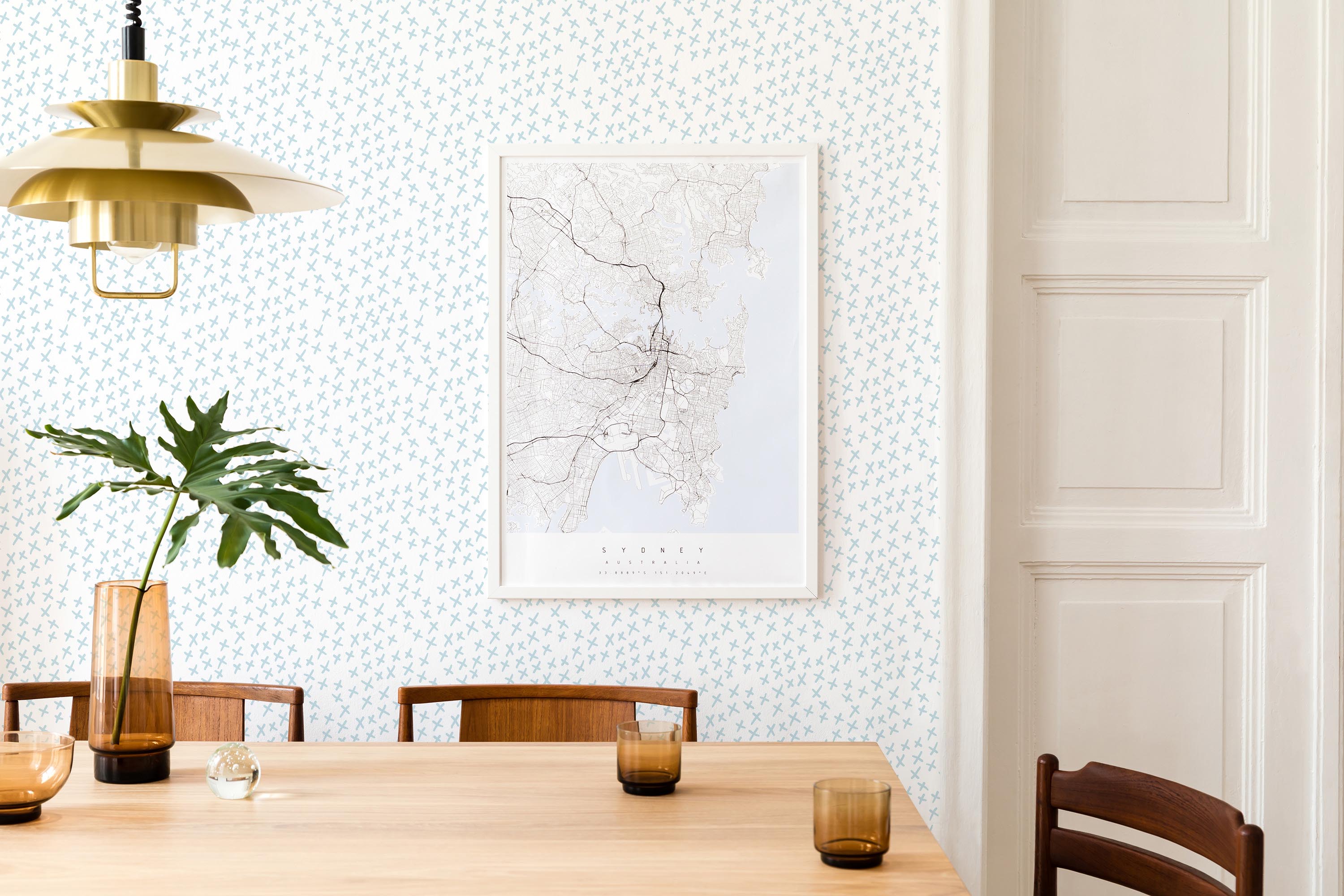 Playful X Marks Wallpaper | Leroy Merlin