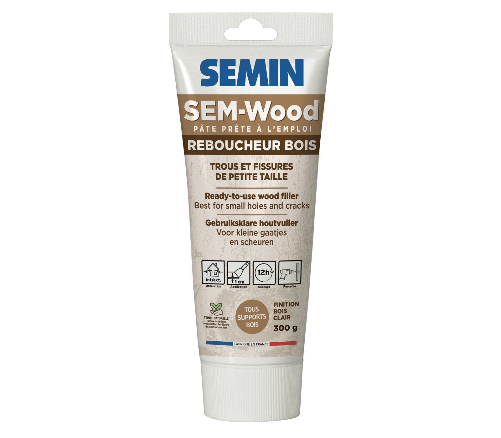 Semin - Reboucheur Bois - Sem Wood - Traitement des Trous et Fissures ...