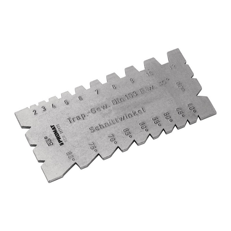 Jauge pour tournage/filetage filetages trap. Whitworth et métriques PROMAT | Leroy Merlin