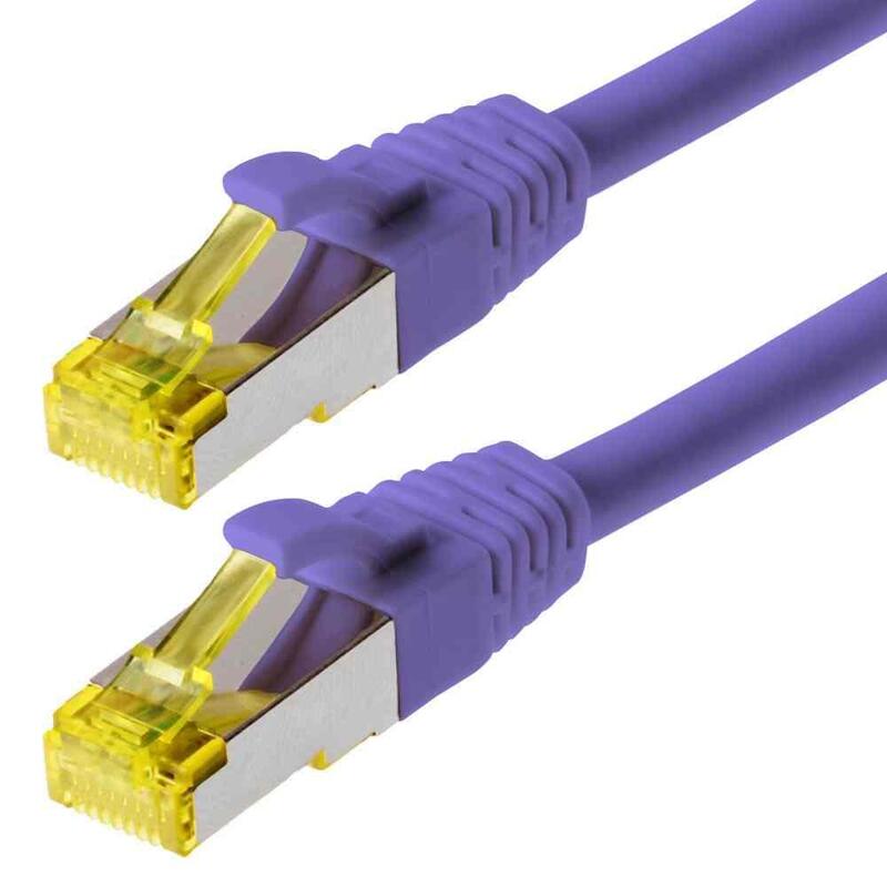 Helos c ble r seau s/ftp cat 6a lilas 3,0m | Leroy Merlin
