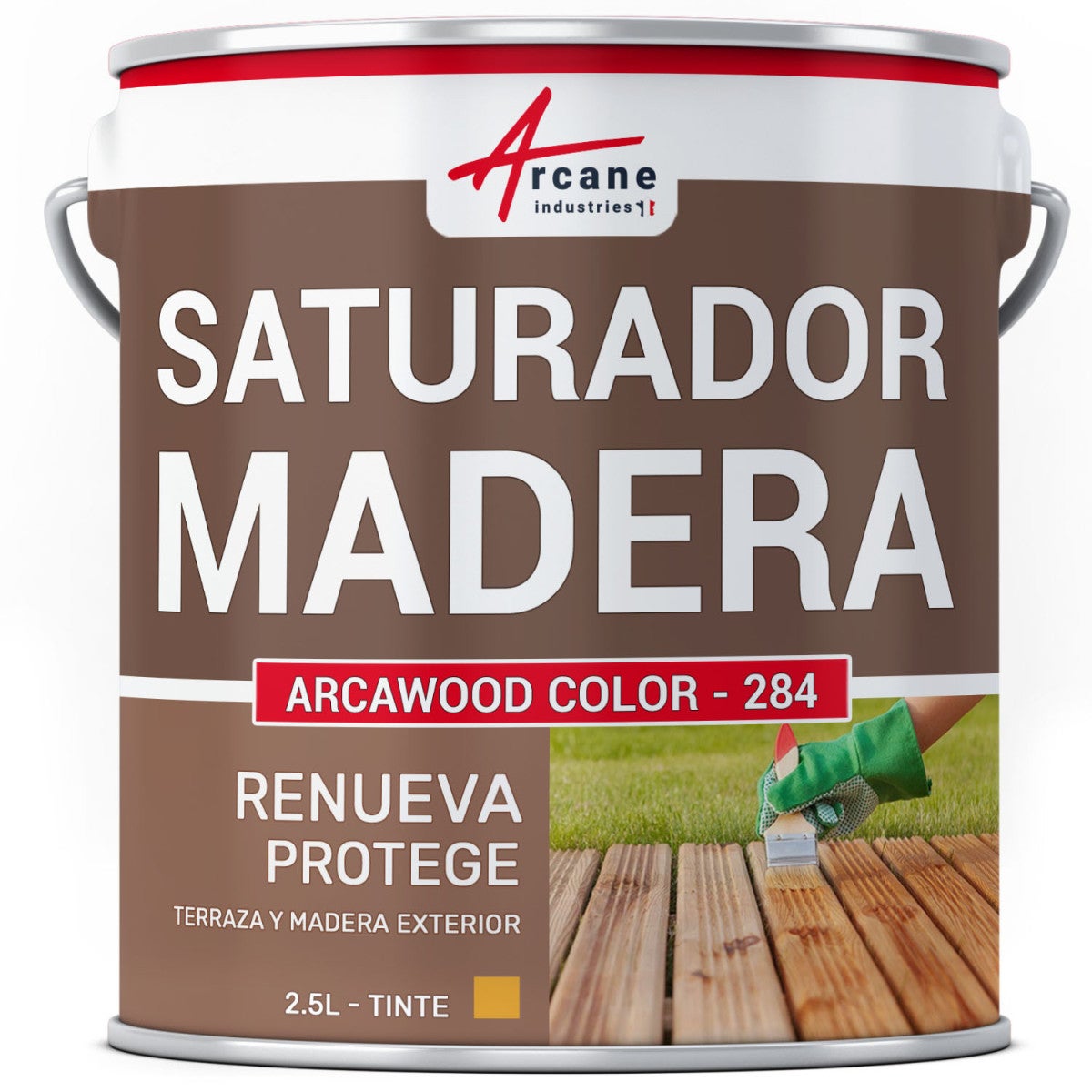 Saturador para terraza de madera natural: ARCAWOOD COLOR - 284 - 2,5 L ...