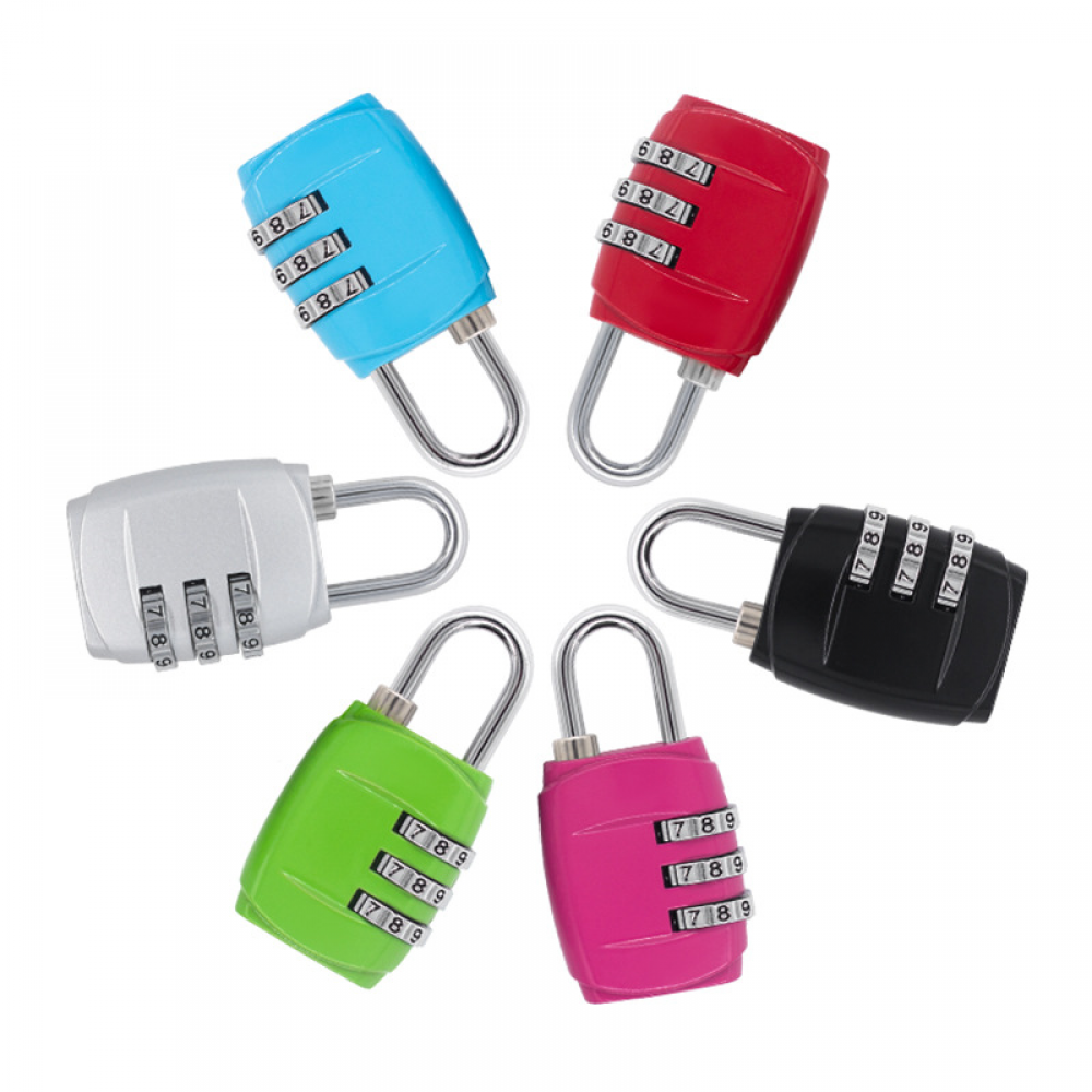 Lot de 6 Cadenas Code Exterieur, Serrure à Combinaison à 3 Chiffres ...