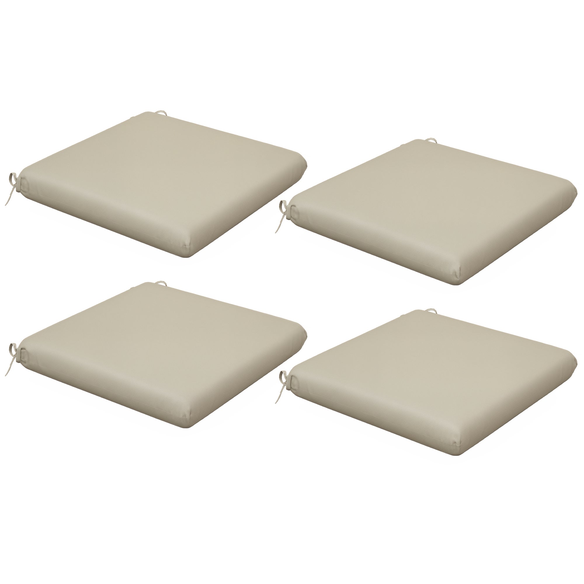 Juego de 4 cojines para silla, 47 x 47 cm, relleno grueso, resistentes ...