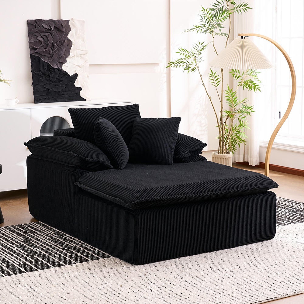 Canapé inclinable de 46 cm de haut,style intérieur,design sans cadre ...