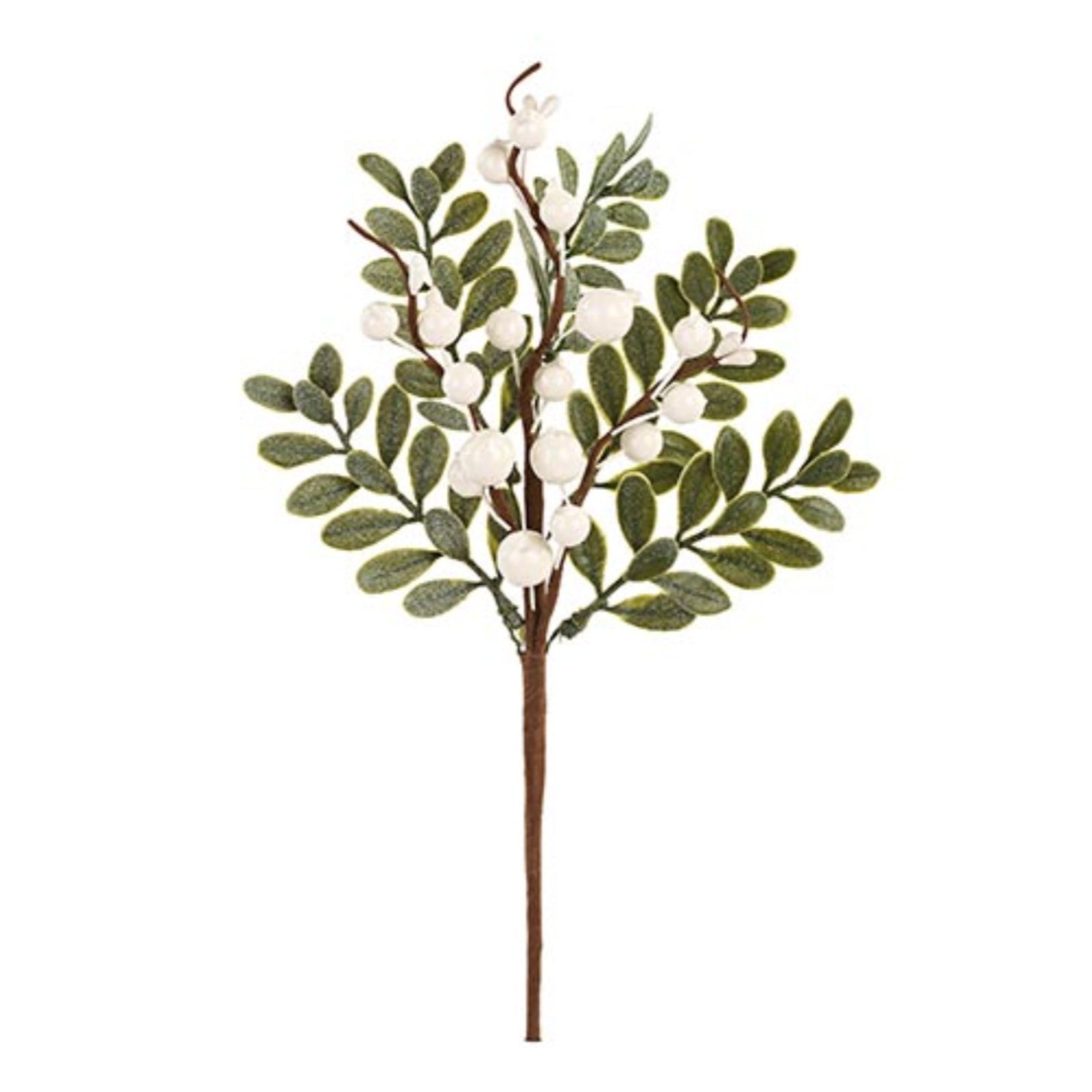 Branche de gui blanc de 29 cm de haut pour décorations de Noël | Leroy ...