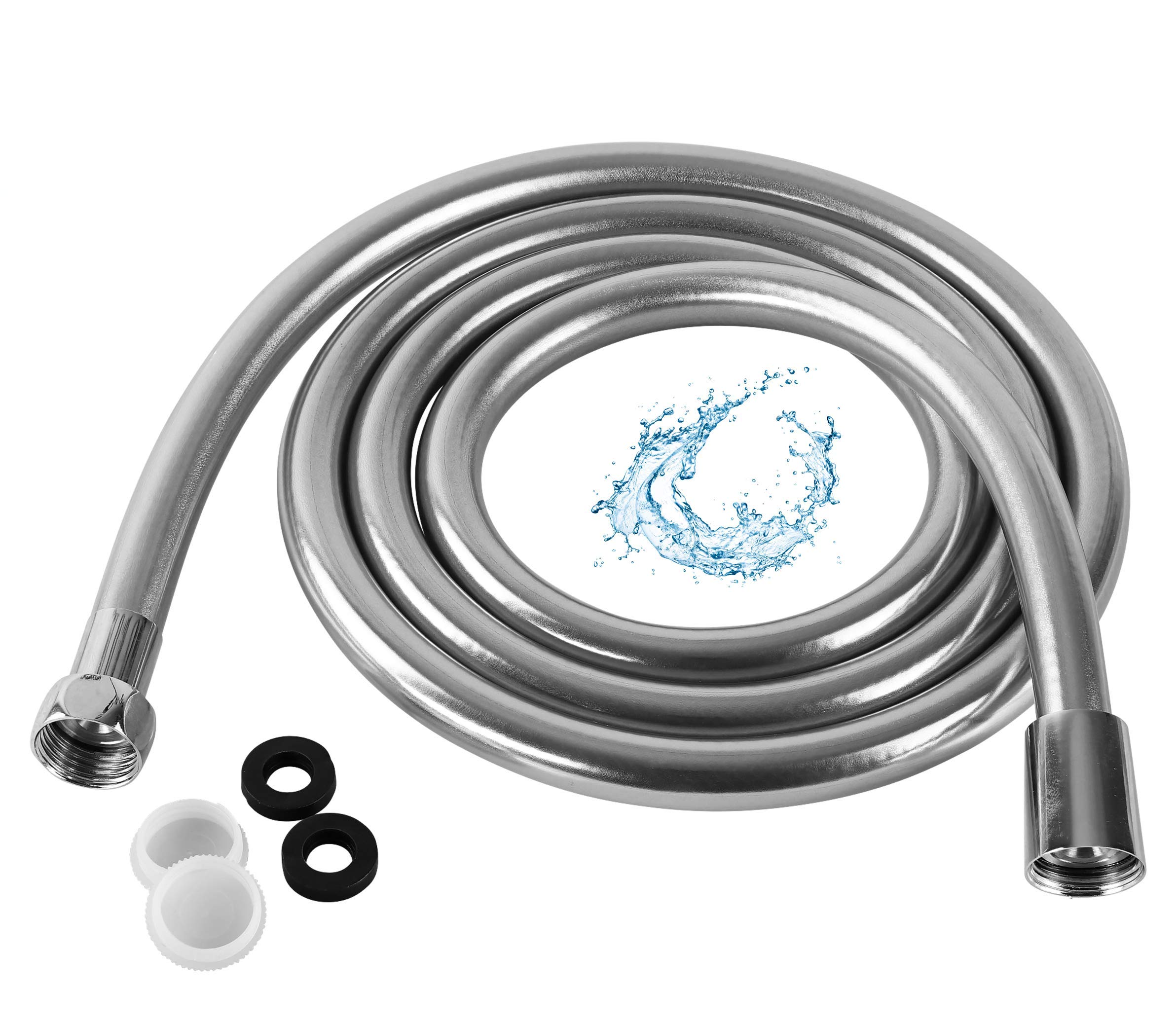 Tubo doccia 180 cm • Spa tubo doccia mamir • PVC effetto acciaio inox ...