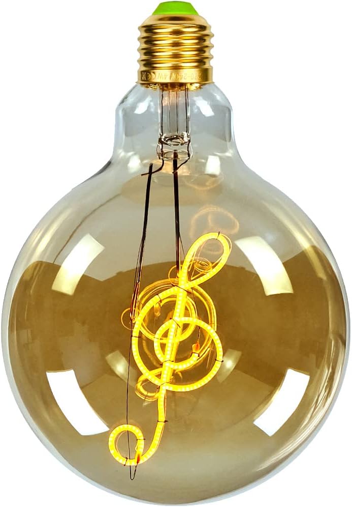 Bombillas LED vintage Big Globe G125 4 W 220/240 V Alfabetos Bombilla ...