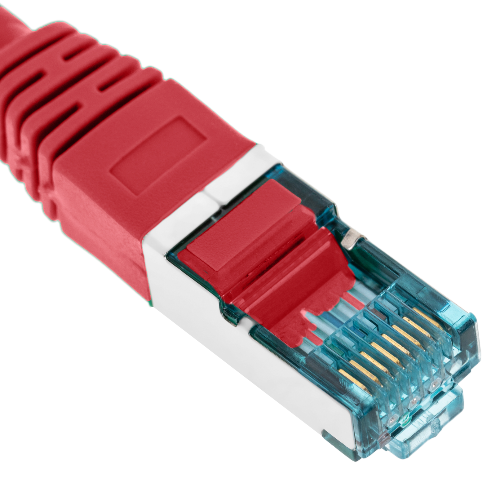 Cable de red ethernet 50cm LAN SFTP RJ45 Cat. 7 Rojo | Leroy Merlin