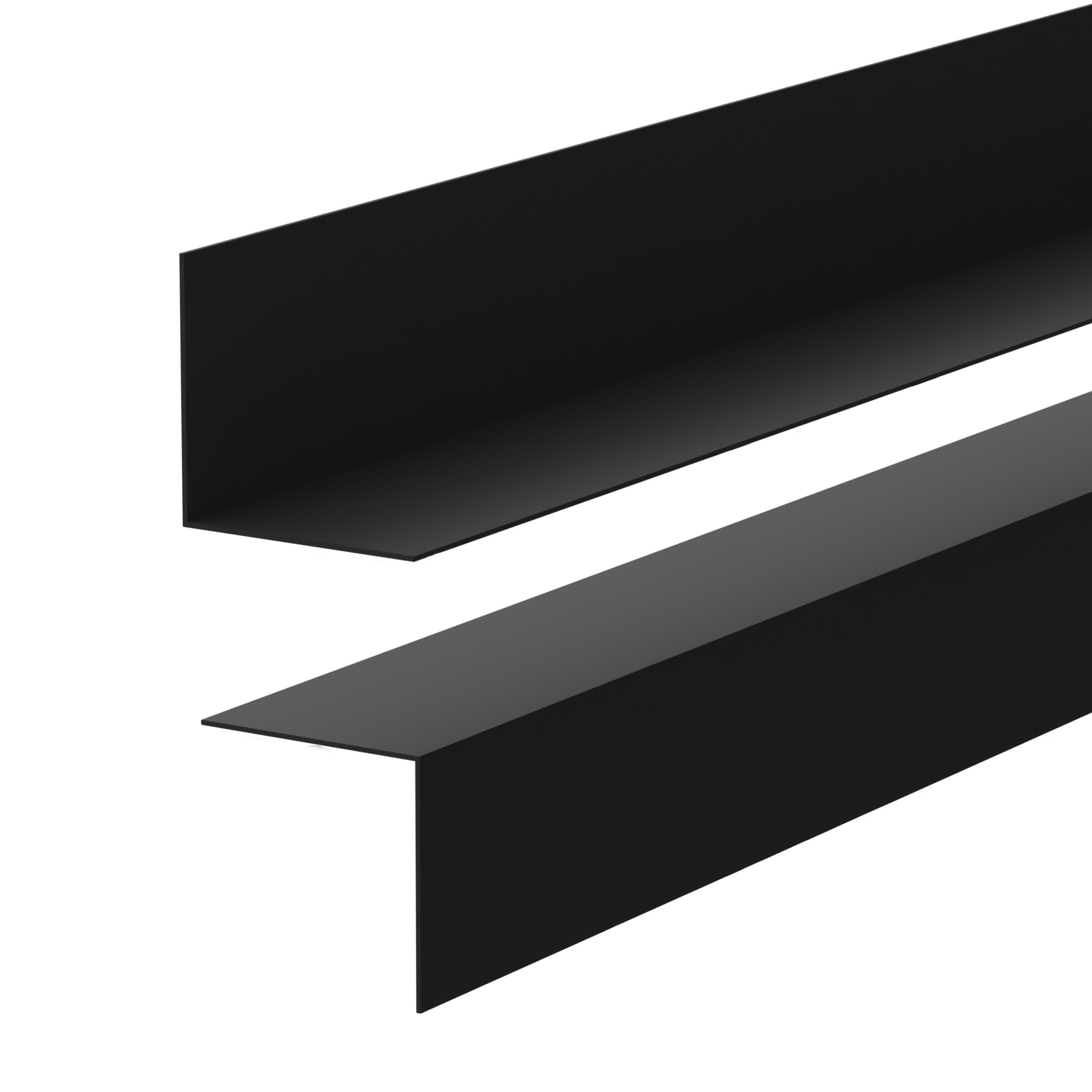 Plinthe PVC rigide 15x15 mm - decoratif, resistant UV, 200 cm, noir ...