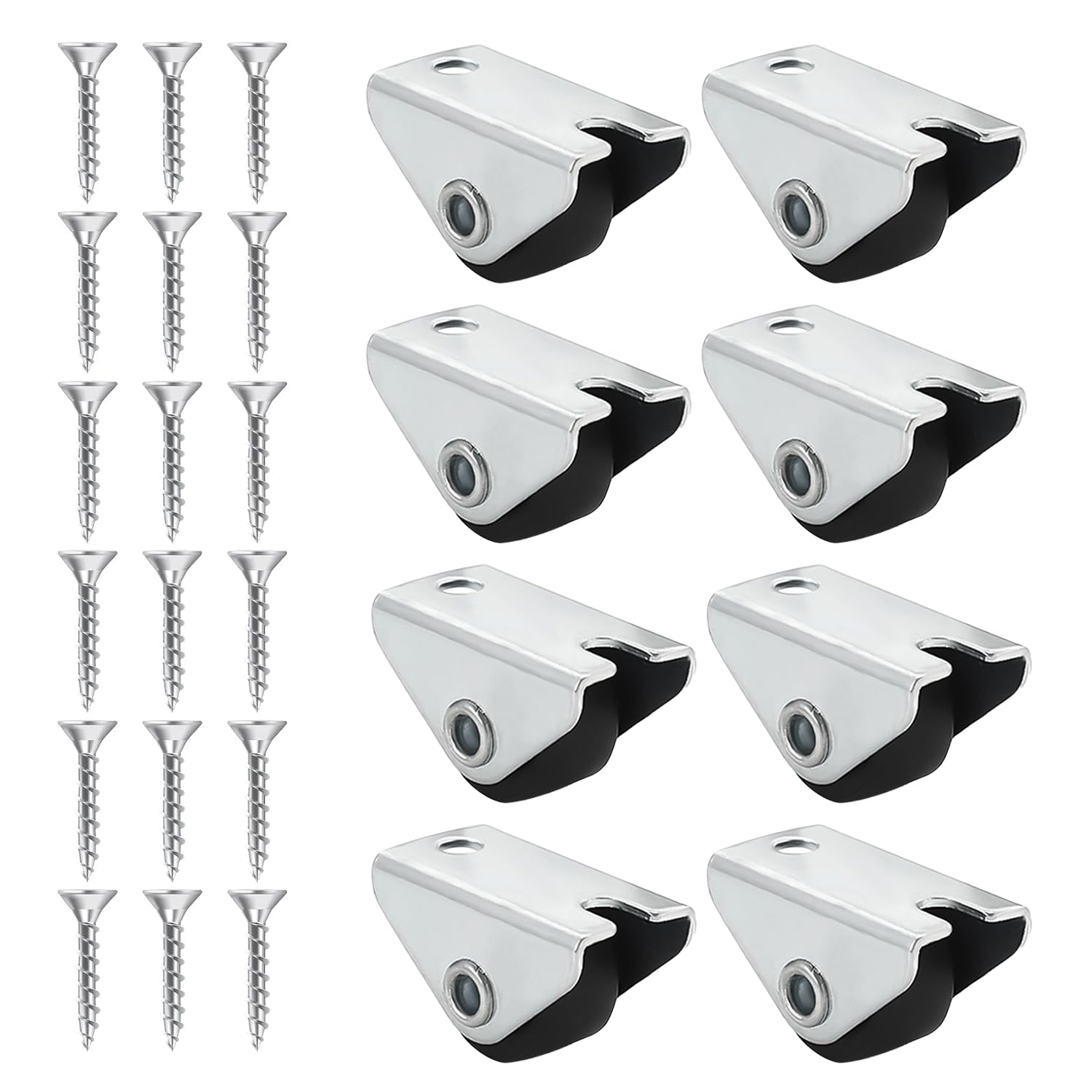 Mini ruedas de goma para muebles (paquete de 8), 20 kg, para mejorar la ...