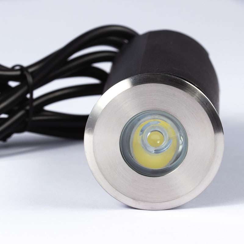 Lugar LED al aire libre para enterrar 1,5W (20W) 12V - Blanco caliente ...