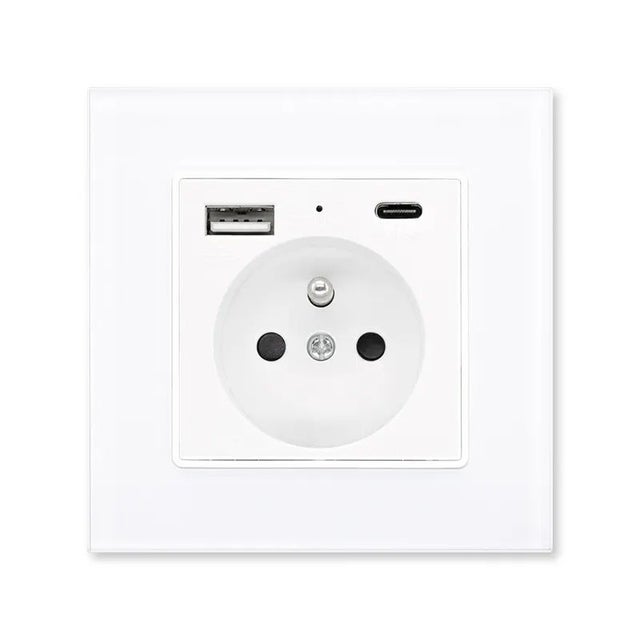 Prise double usb au meilleur prix | Leroy Merlin