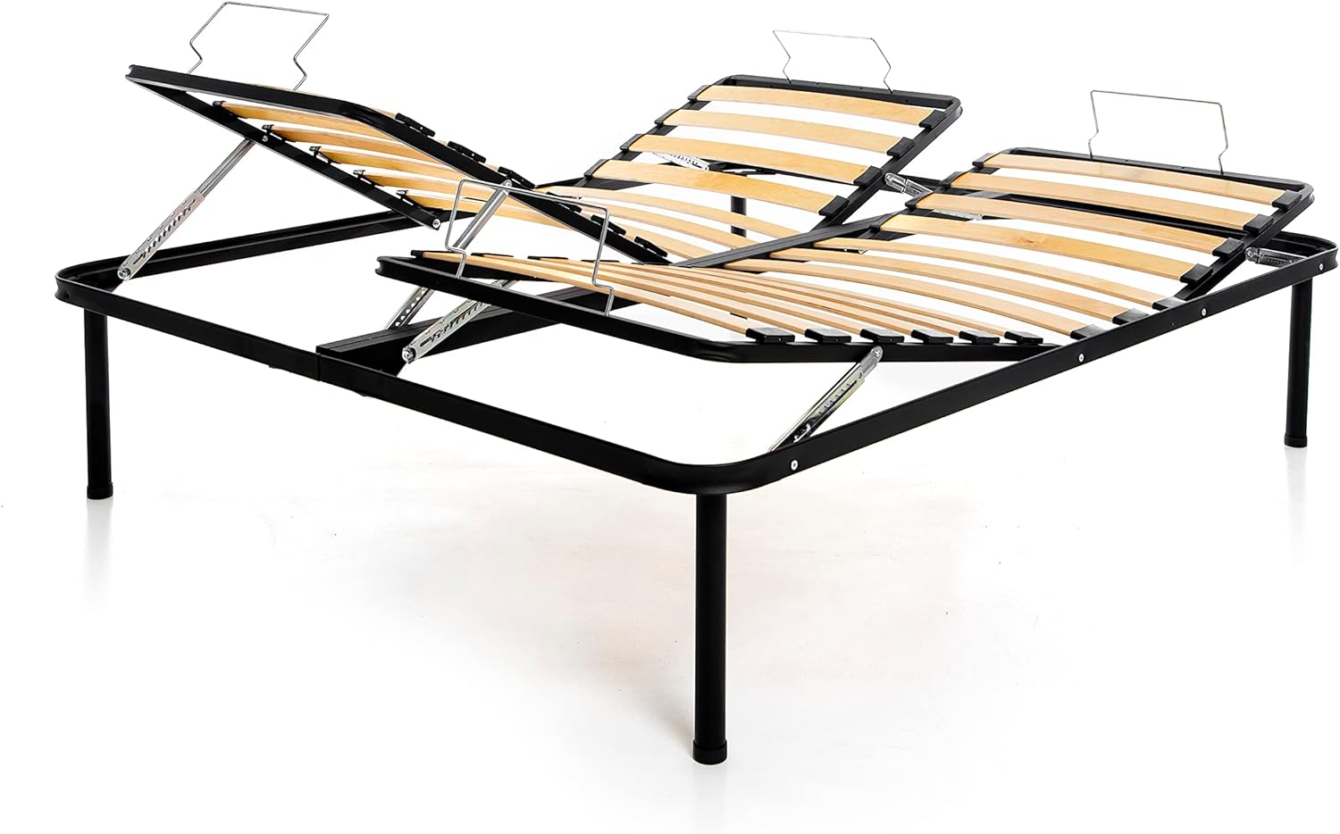 Sommier double 160x190 avec tête et pied de lit inclinables, réglage ...