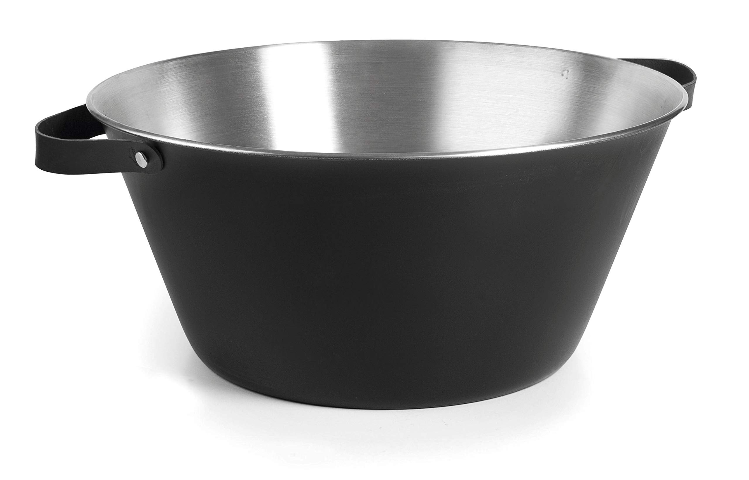 Lacor 65450 Lavabo Moon Noir, Acier Inox 18/10, 50 cm | Leroy Merlin