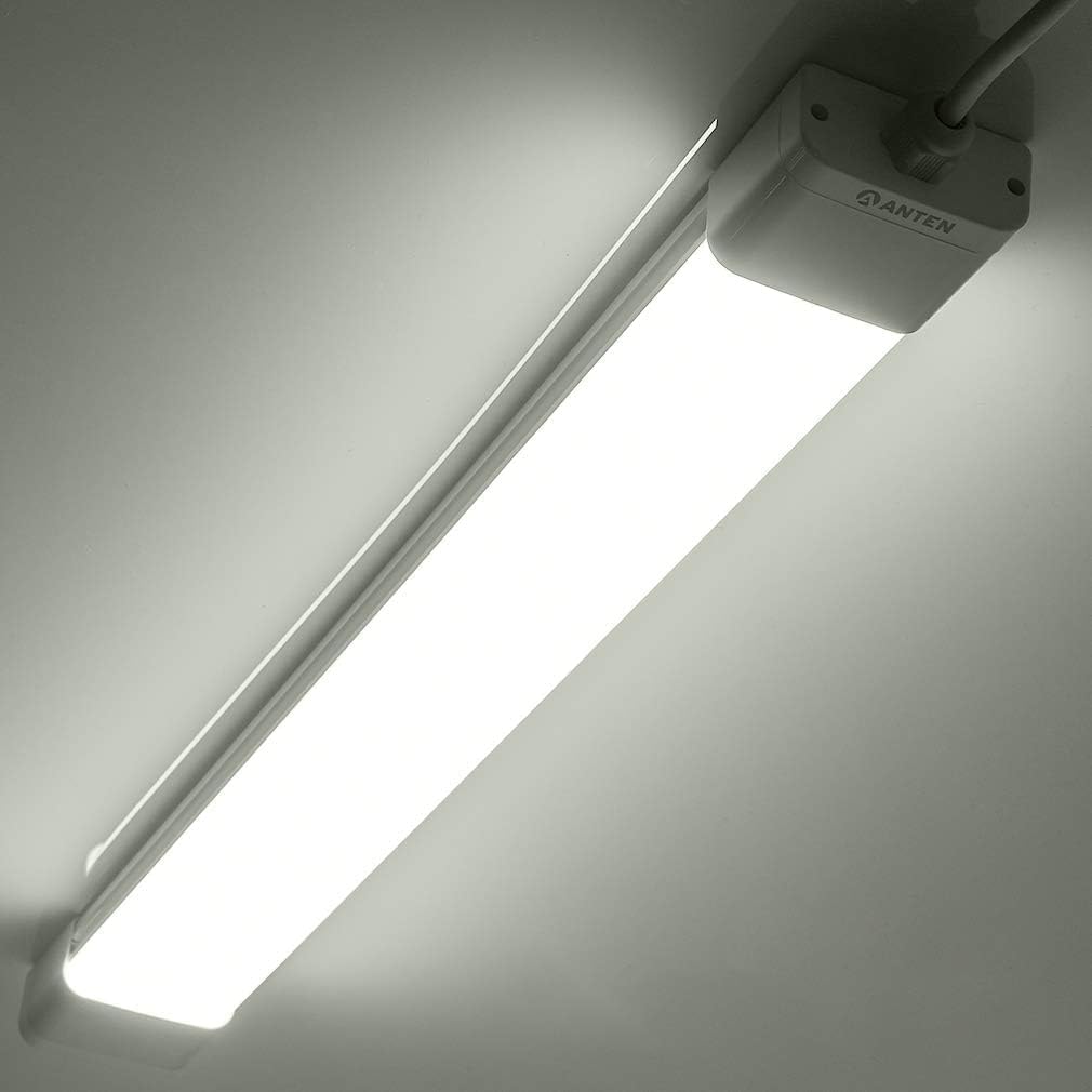 Antenlicht 10x Neon LED 120CM, 36W 6000K, Réglette LED Plafond Étanche ...