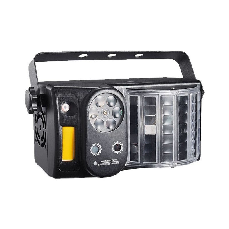 Projecteur LED 5 en 1, motifs laser rouge/vert, 3 motifs, 6 LED 3W ...