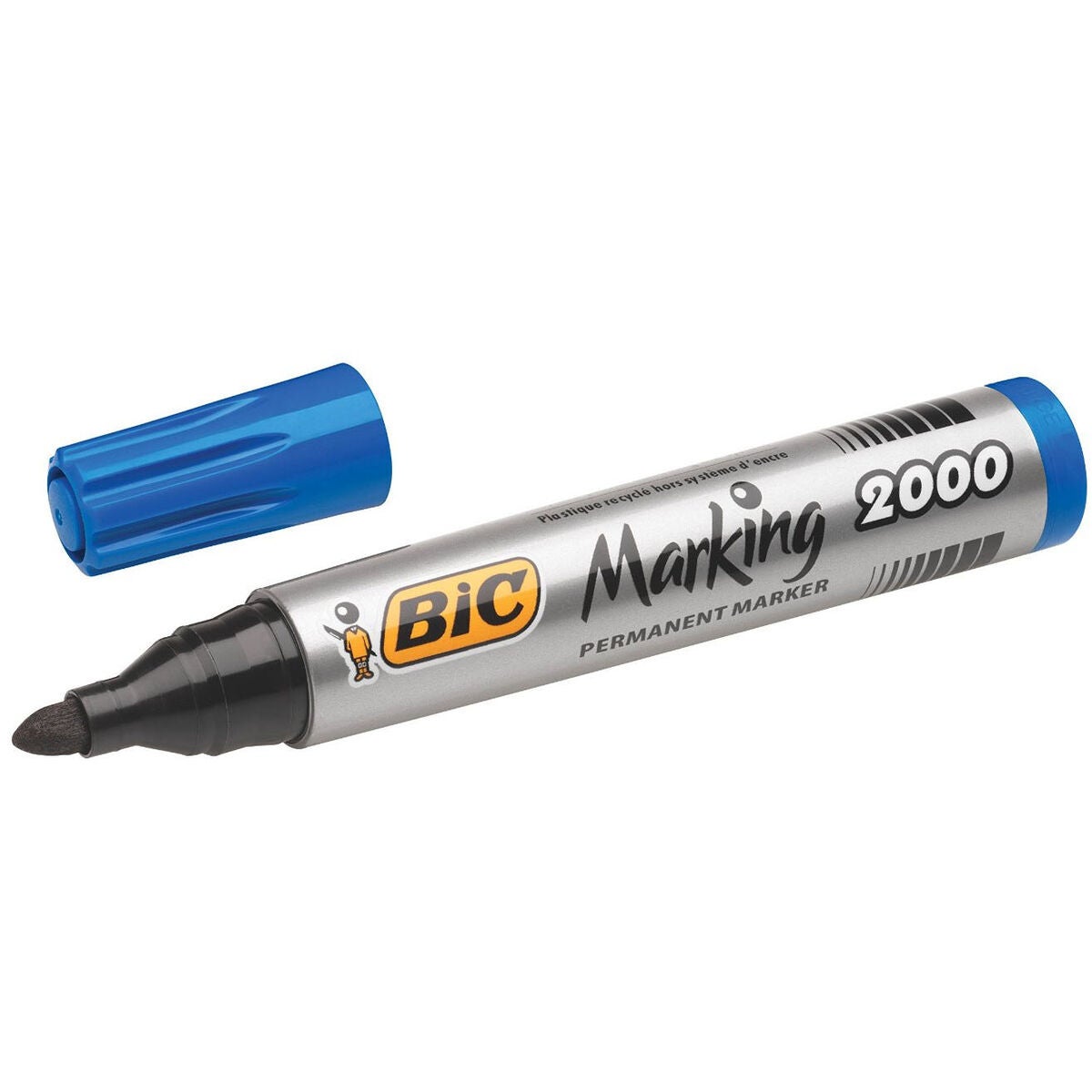 Marqueur permanent Bic Marking 2000 Bleu 12 Unités | Leroy Merlin