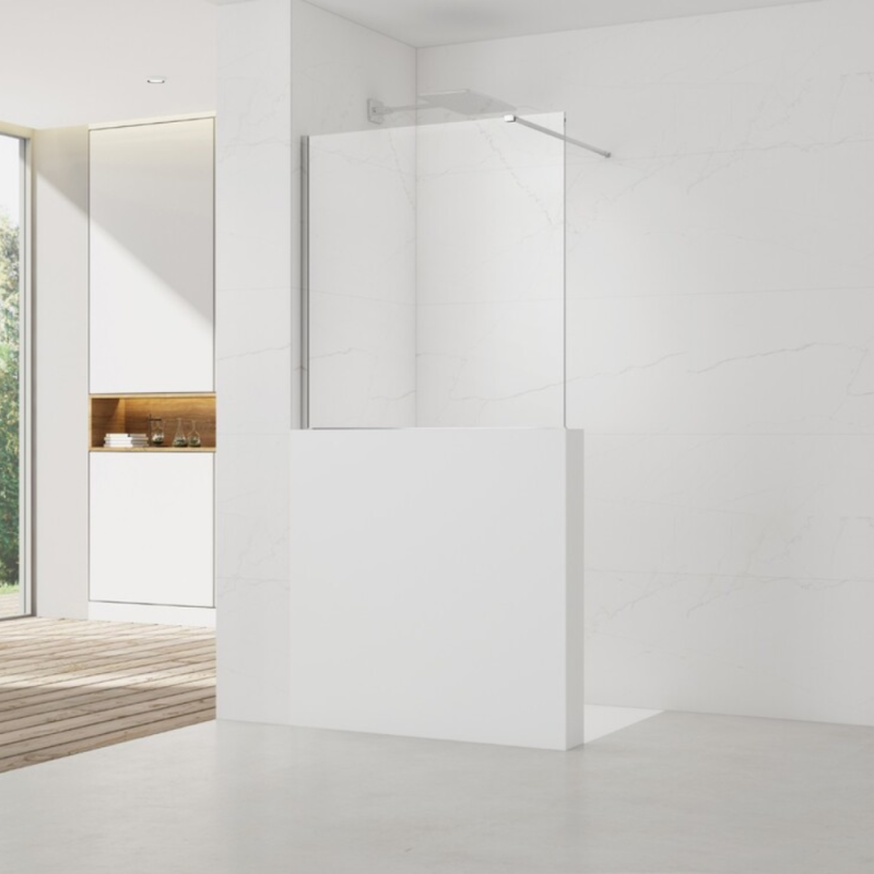 Swiss Aqua Technologies Cabina de ducha italiana fija 120x100cm Walk-in ...