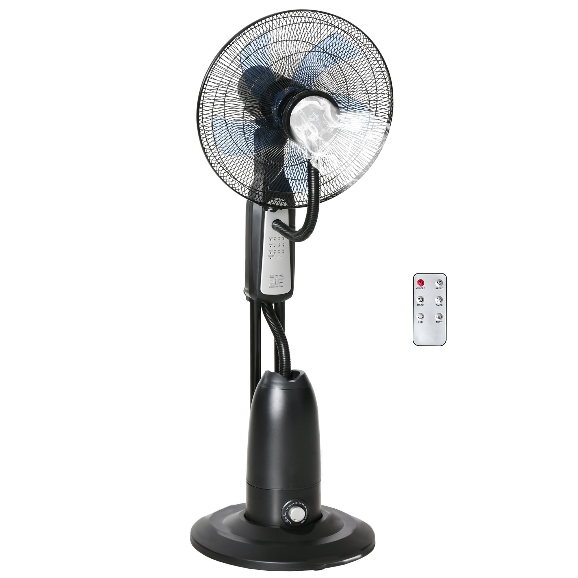 Ventilador de pedestal con atomizador de agua de 2,8 litros ...