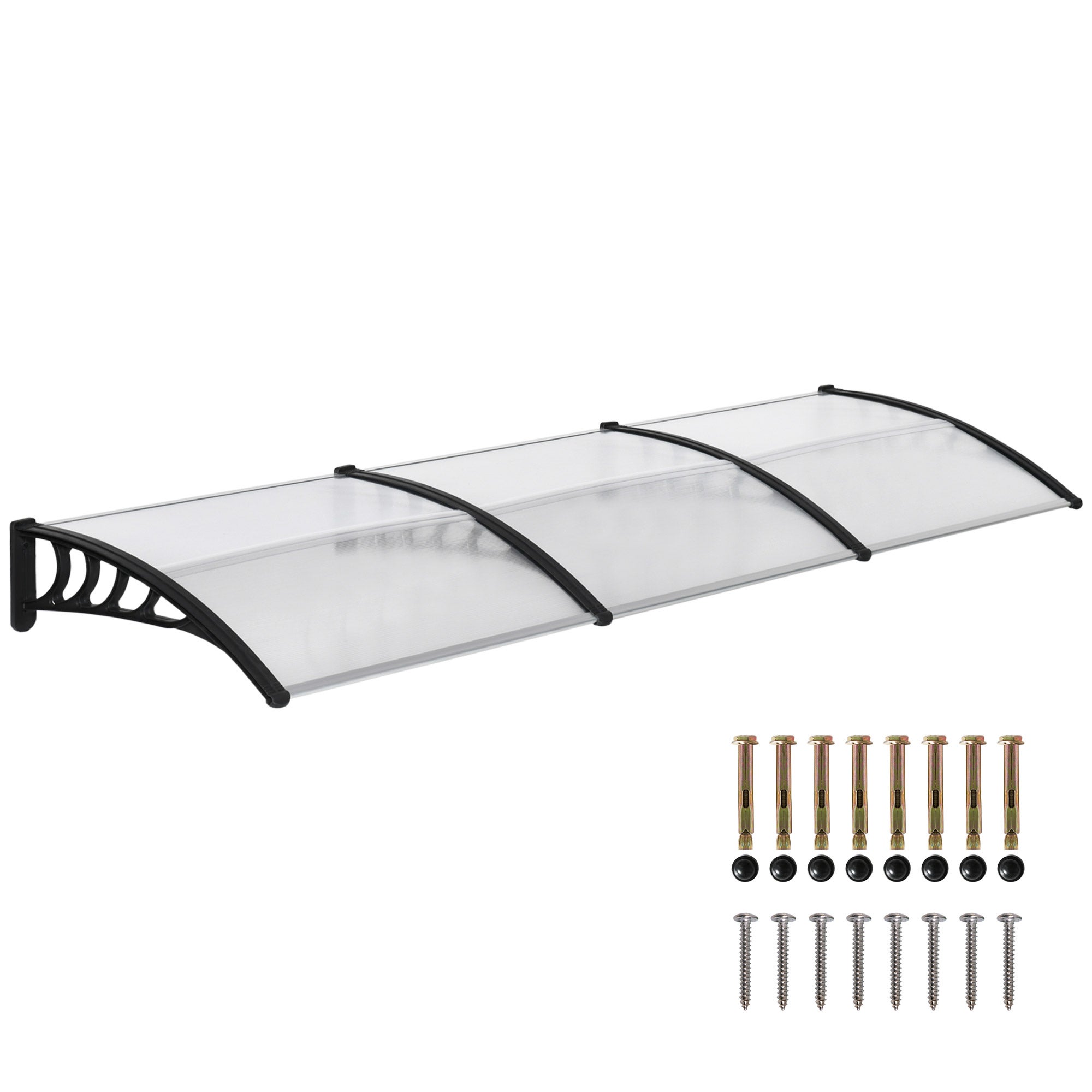 Store extérieur pour portes et fenêtres 303 x 96 cm, toit de protection ...