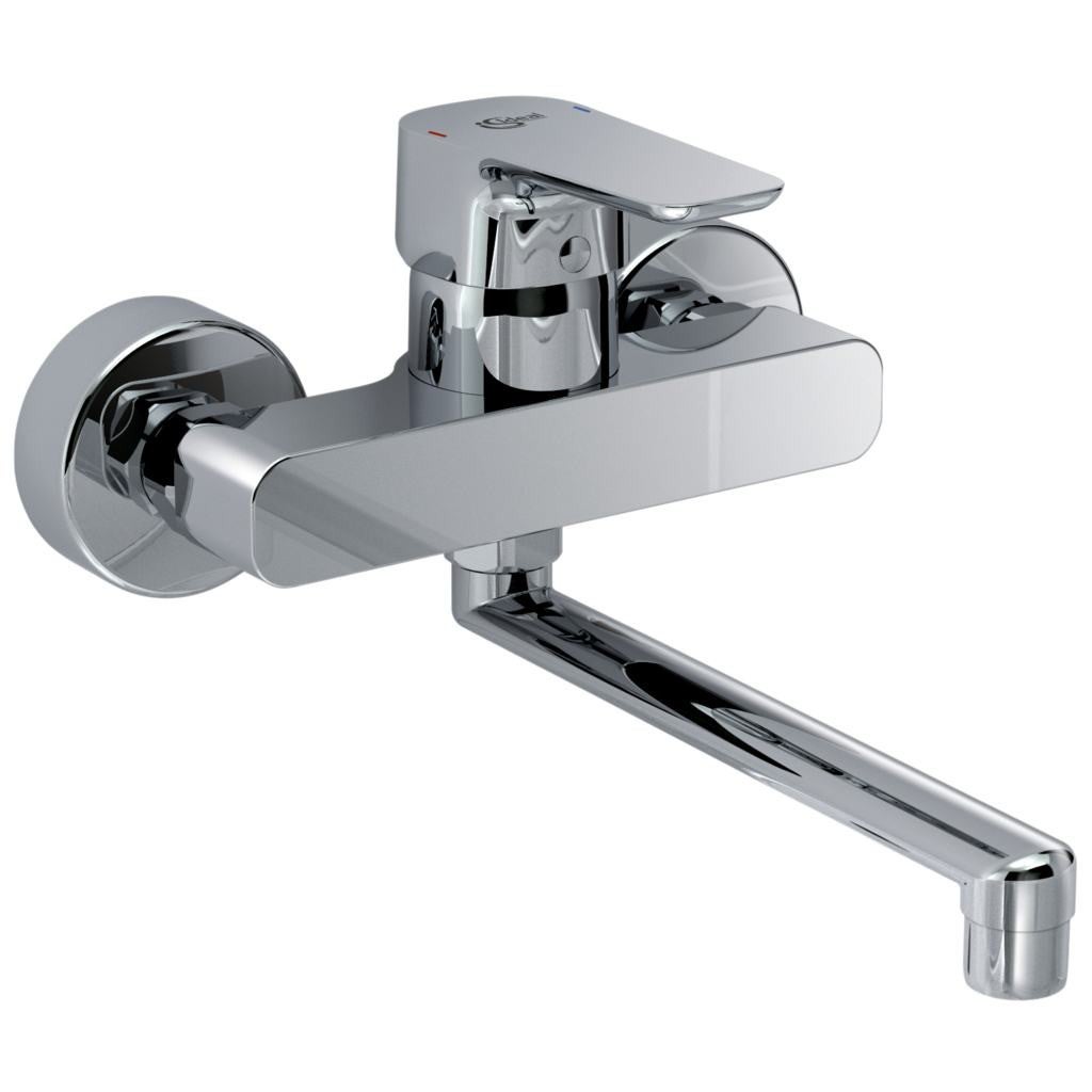 Mitigeur Évier Mural Kheops - Chrome | Leroy Merlin