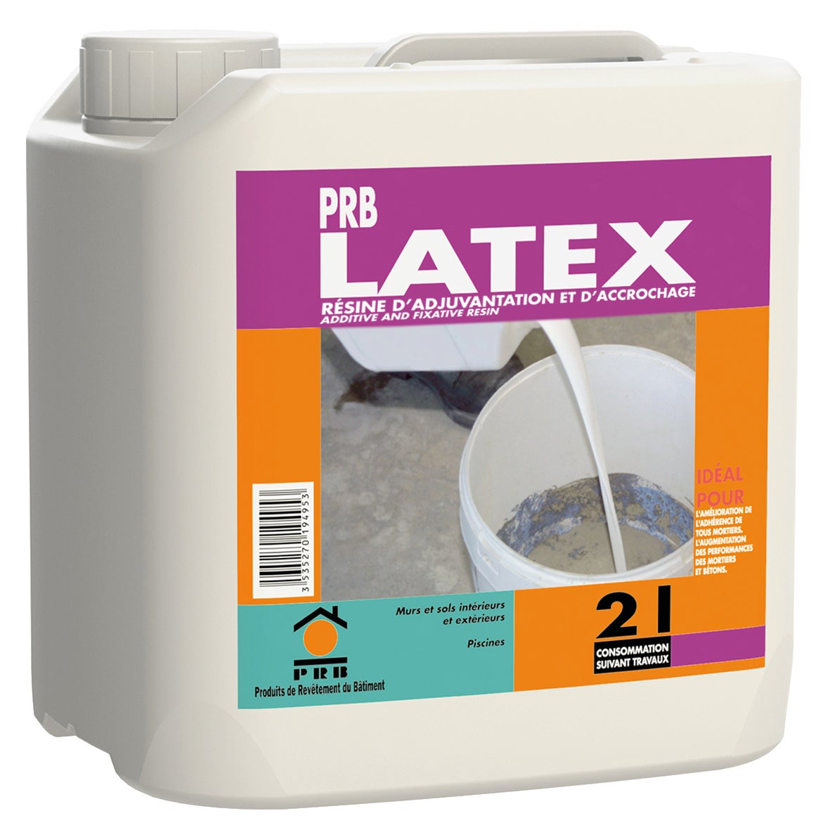 Résine d’Adjuvantation et d’Accrochage Latex 2L - Amélioration de l’Adhérence et de la ...