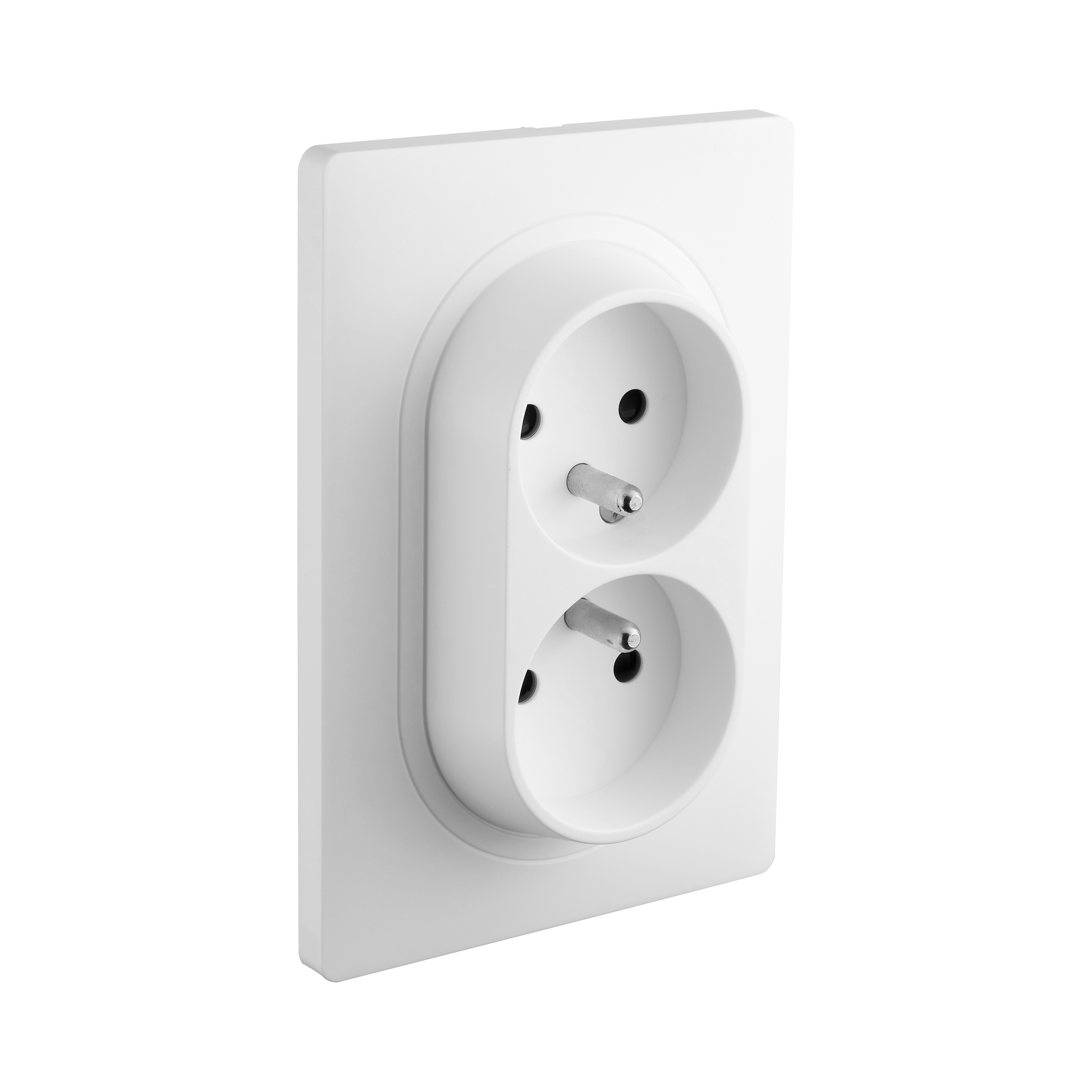 DEBFLEX - CALY DOUBLE PRISE 2P+T 1 POSTE BLANC | Leroy Merlin