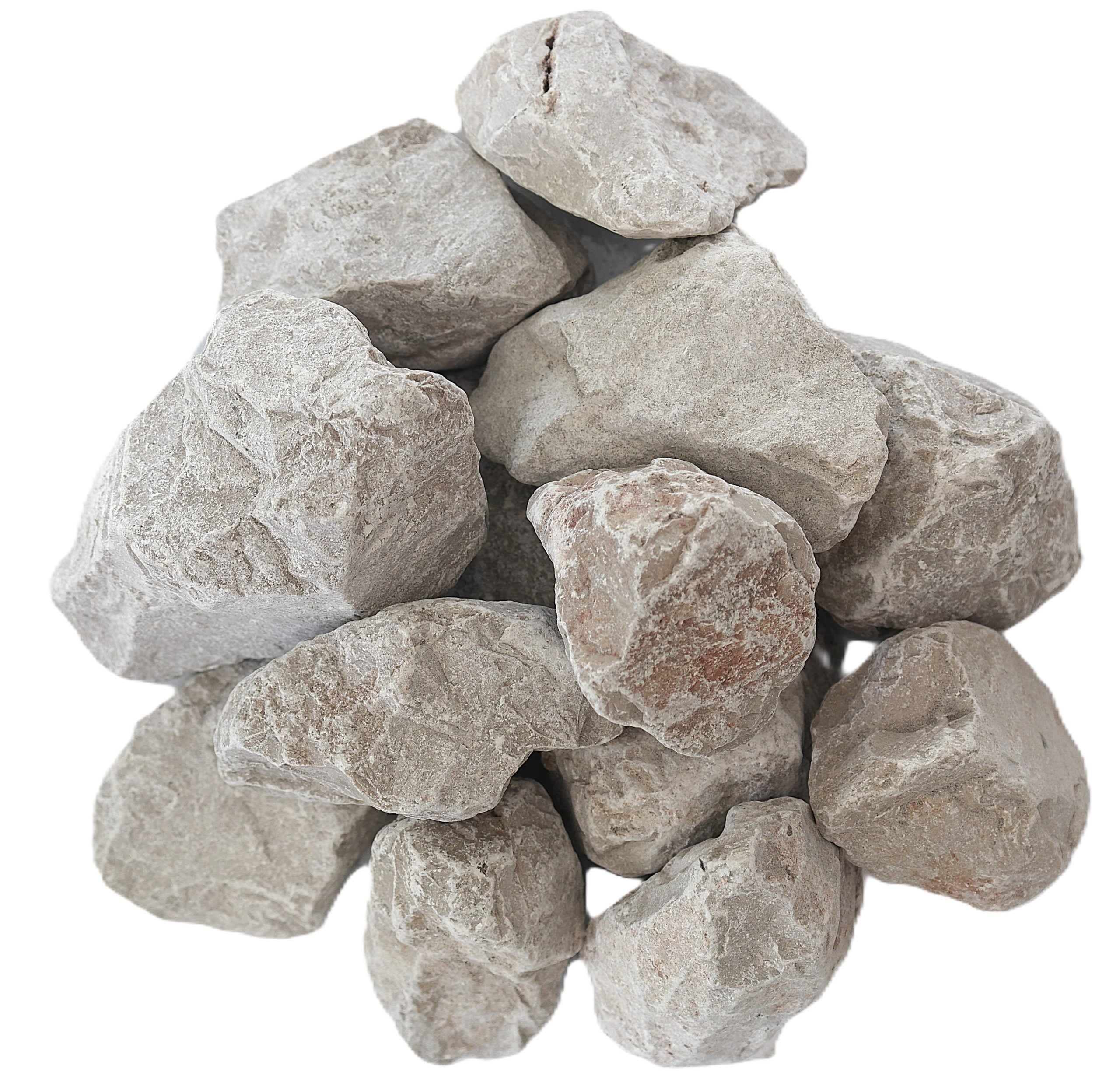 Balaste blanc calcaire 30/70 en sac de 25 KG | Leroy Merlin
