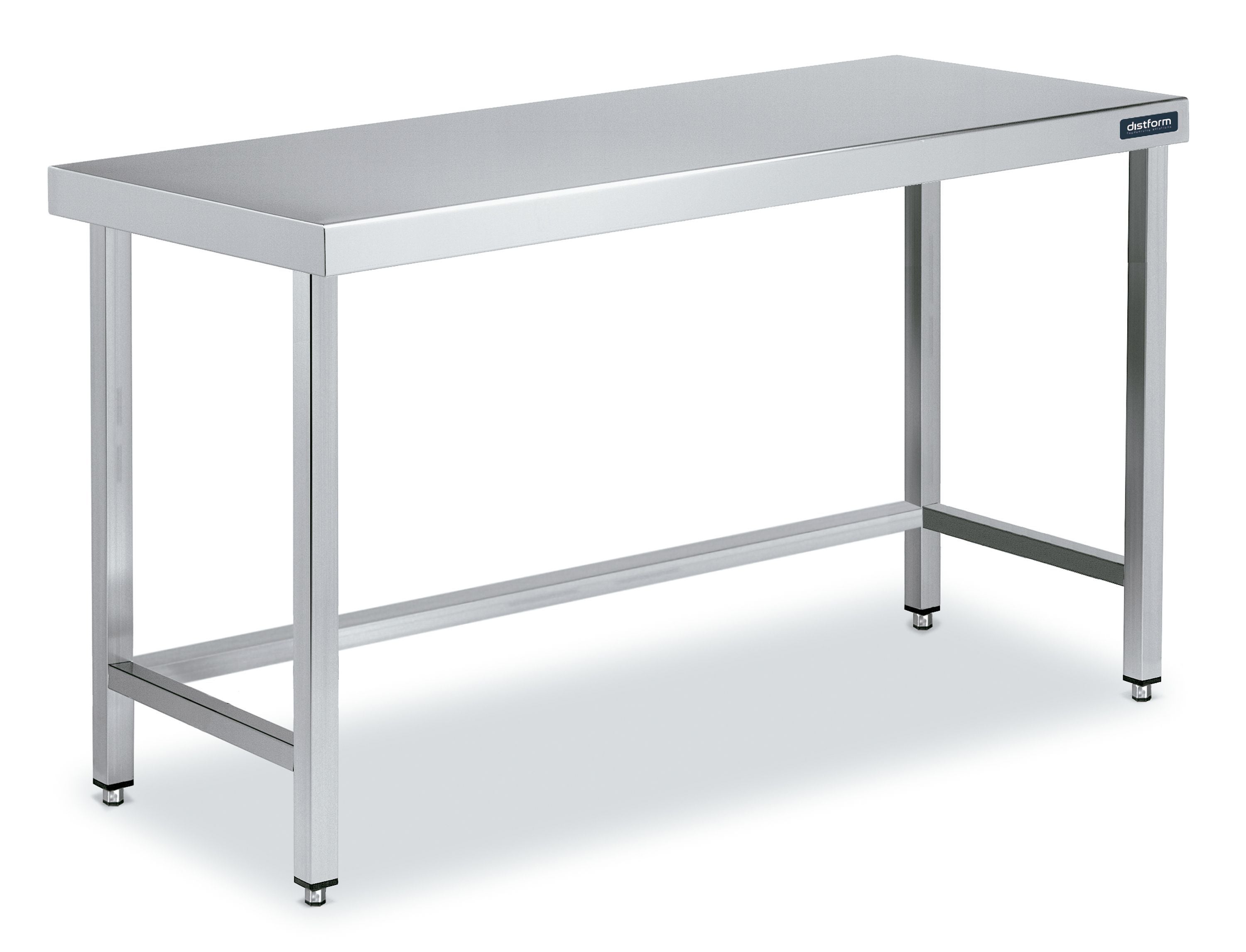 Table Inox de Travail Centrale avec Renforts - Gamme 550 - Distform ...