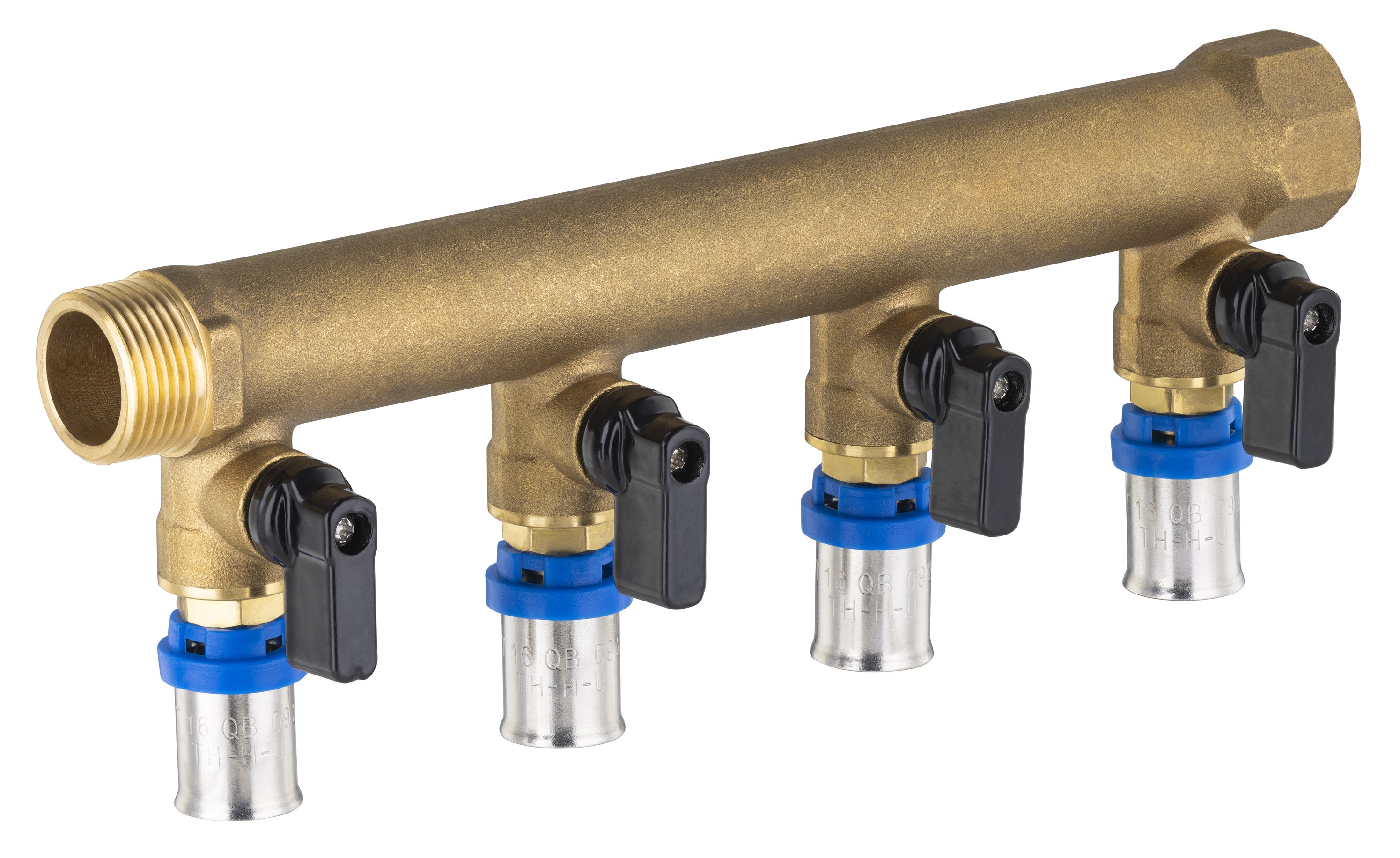 Colector macho - hembra 3/4 - 4 salidas multicapa para crimpar Ø16 en ...