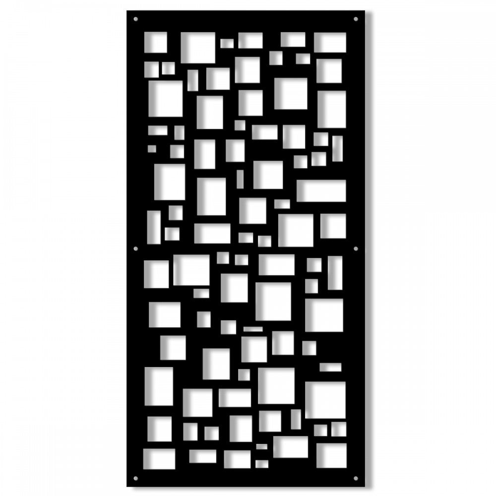 RANDOM - Perforowany panel przeciwsłoneczny z PVC, 50x150 cm, czarny ...