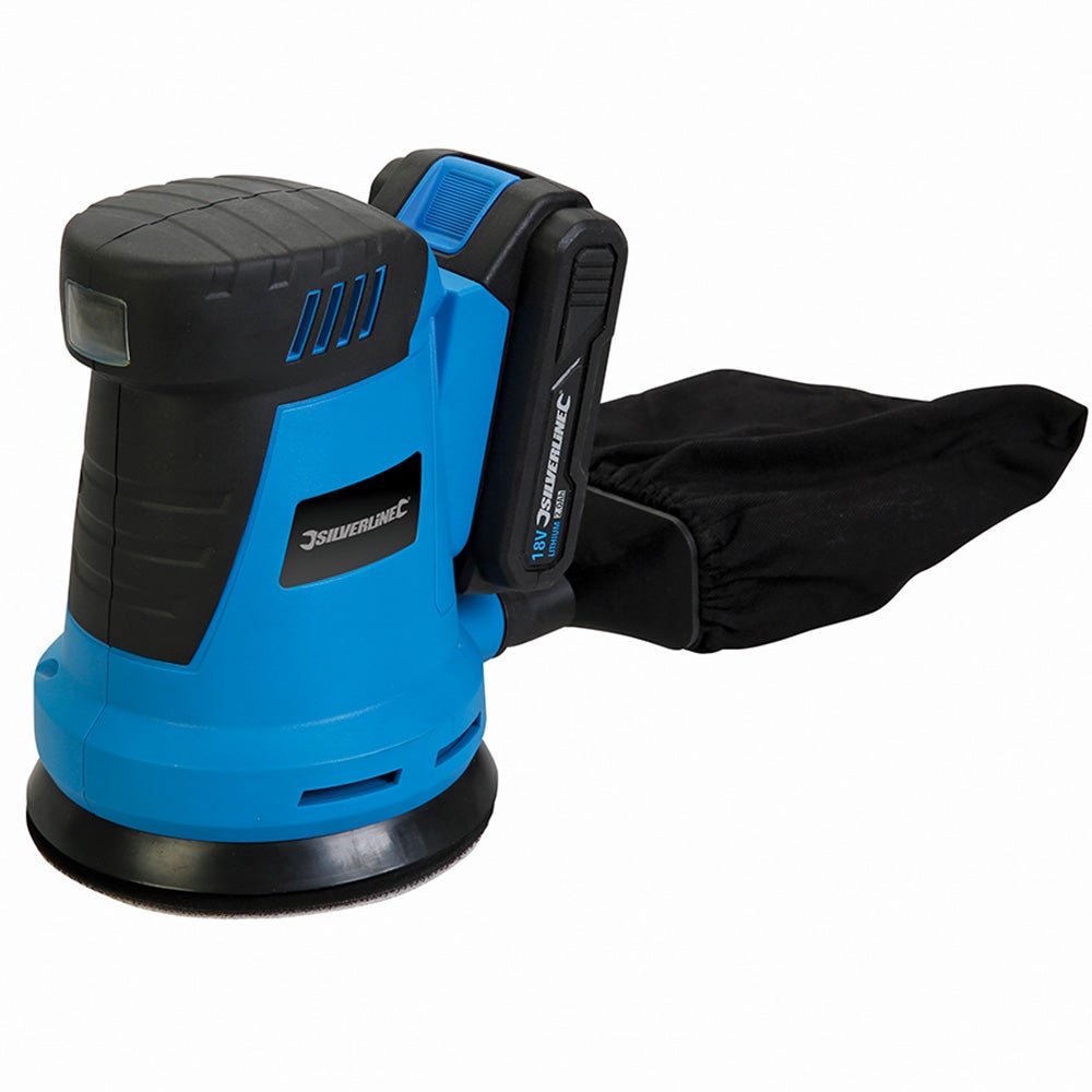 Ponceuse orbitale excentrique Silverline 18V 125mm | Leroy Merlin