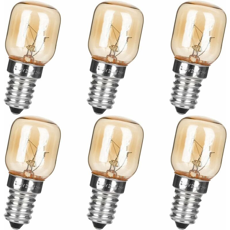 Lot de 6 ampoules LED E14, adaptées aux lampes de sel, 25W T25 E14 230 ...