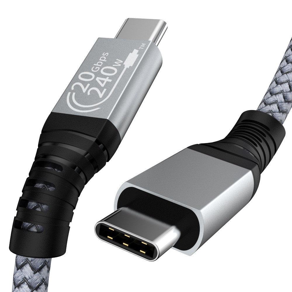 Cable USB C de 240 W, cable USB 3.2 (20 Gbps) MultiColor 1 m | Leroy Merlin
