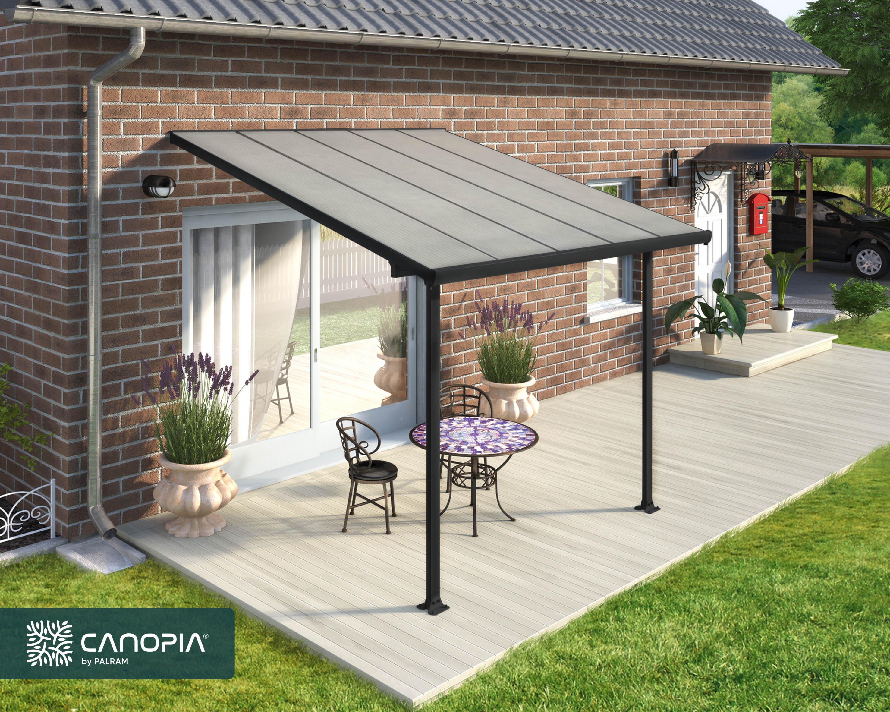 Canopia Pergola Feria Gris 307 X 300 | Leroy Merlin