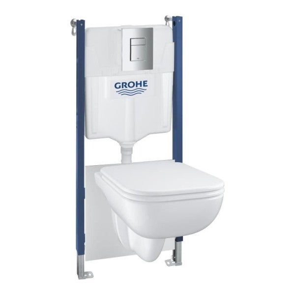 Pack Bâti support 5 en 1 - GROHE - Blanc - 1.13 m - Céramique - Cuvette ...