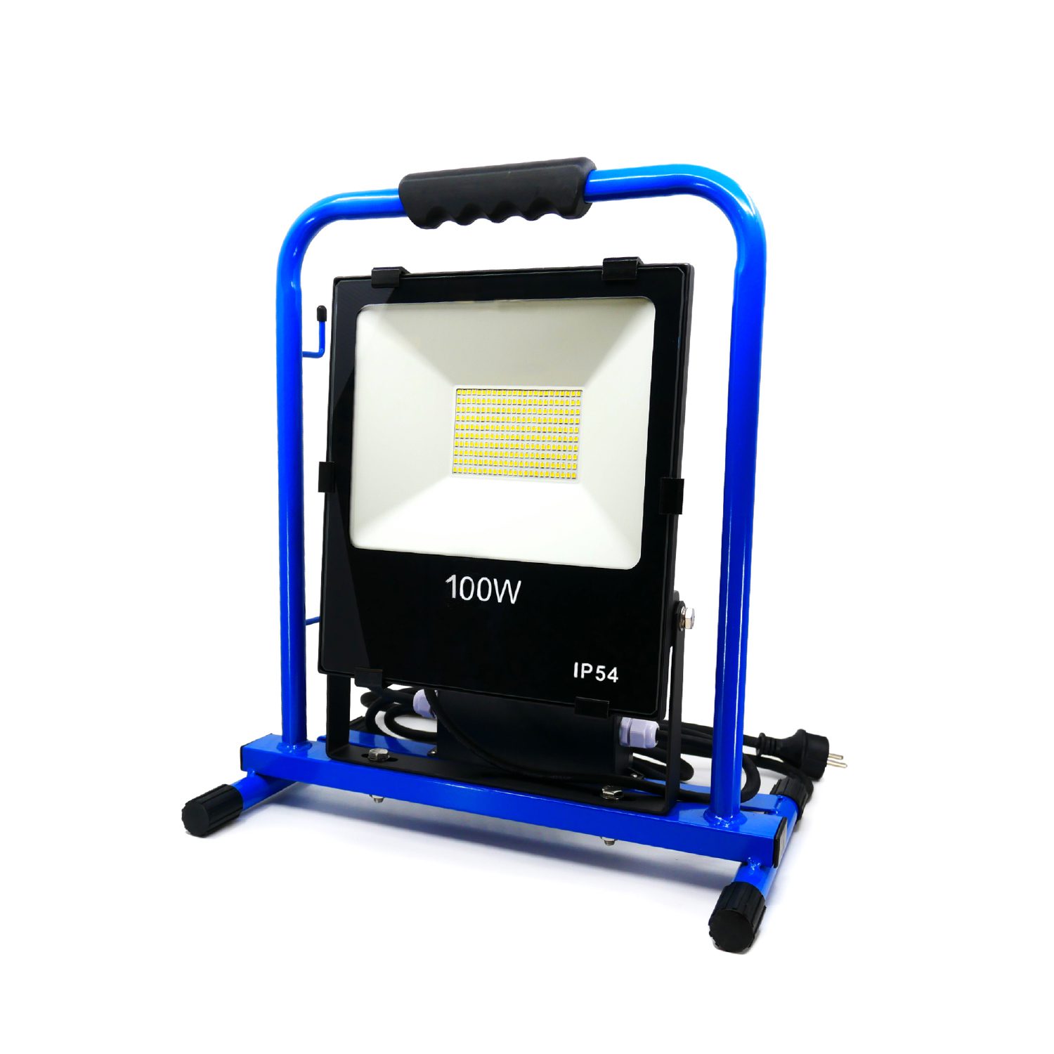 Projecteur LED Chantier 100W, Ultra-Lumineux avec 2 Prises IP54, Usage ...