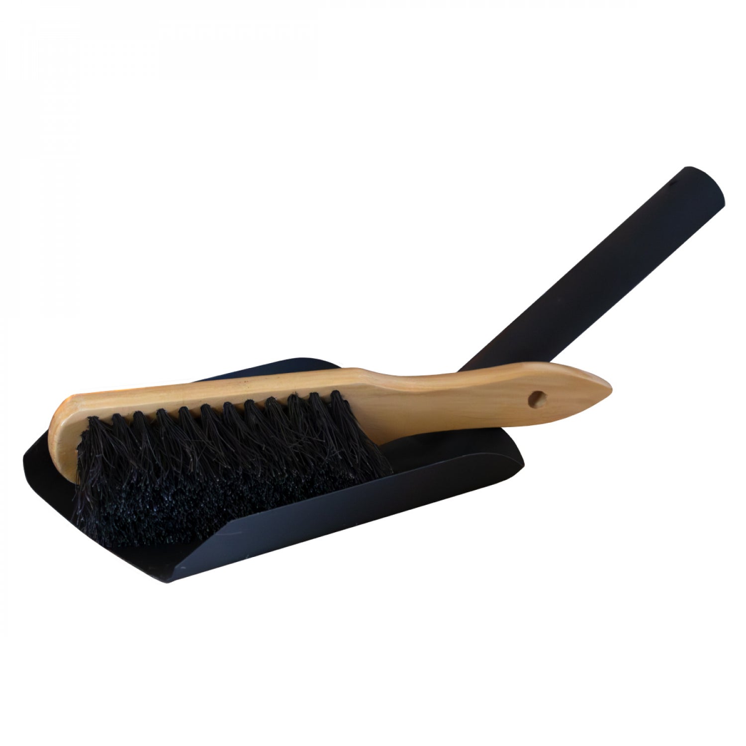 Kit pelle et balayette à cendre en fer 39 cm - Bois - Linxor | Leroy Merlin